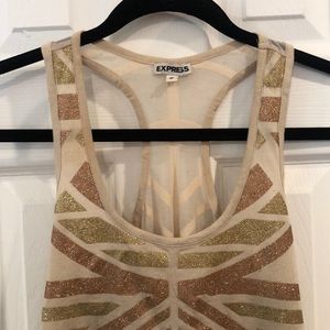 Express | Tops | Tan Racer Back Tank By Express | Poshmark